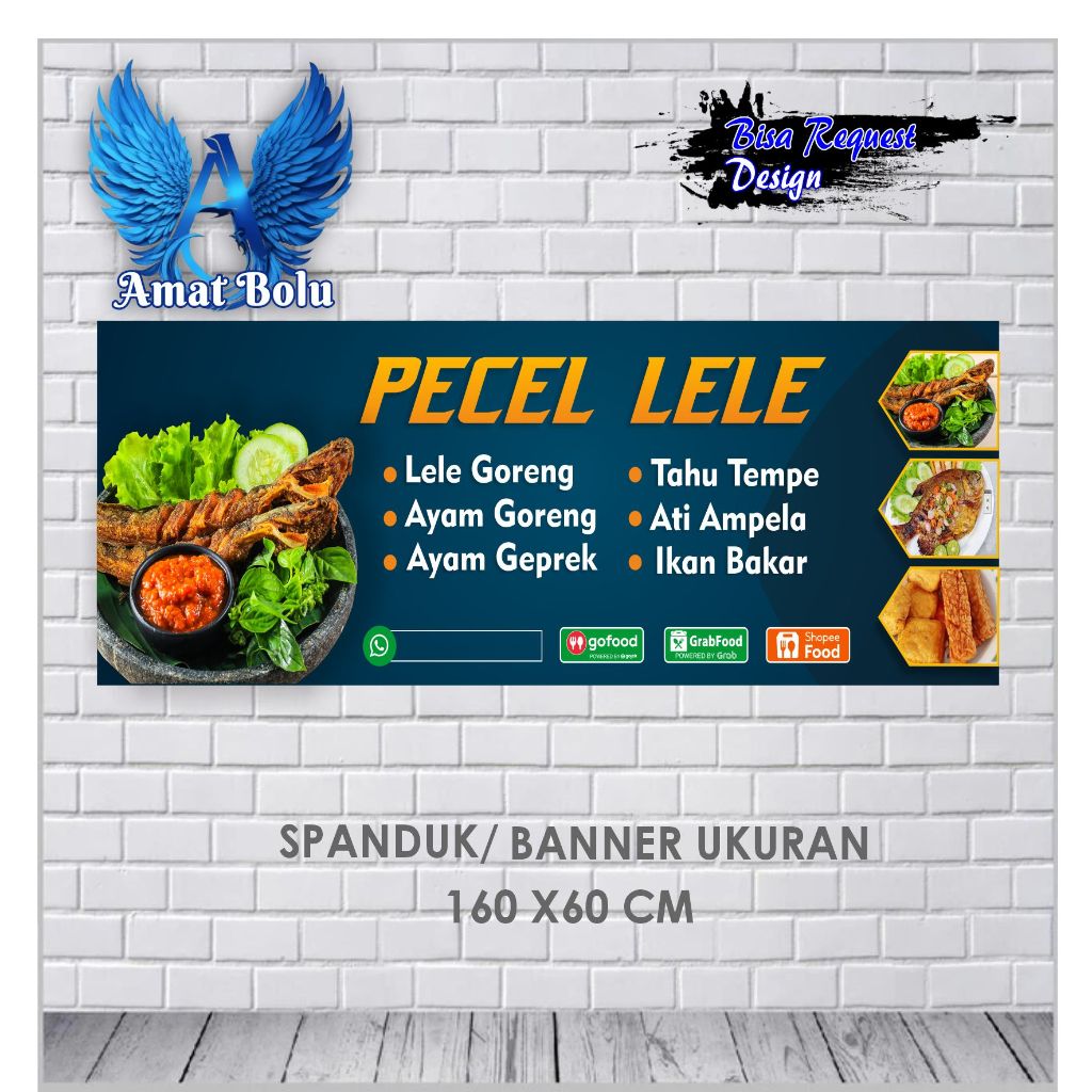 Jual BANNER MMT SPANDUK PECEL UKURAN 60X160 BISA REQUEST A | Shopee ...