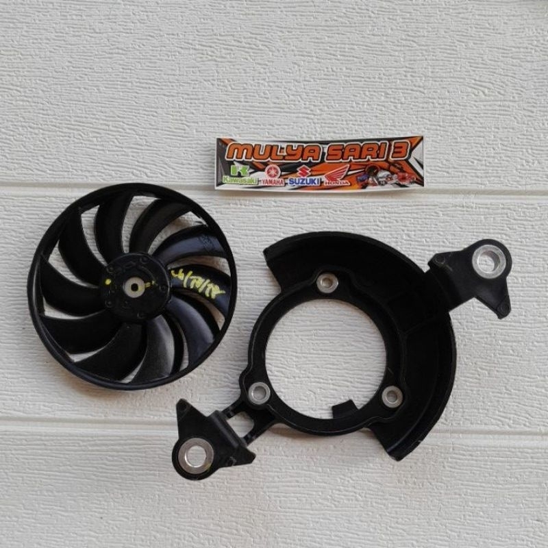 Jual kipas radiator mx king 150 original dudukan dan kipas nya aja ...