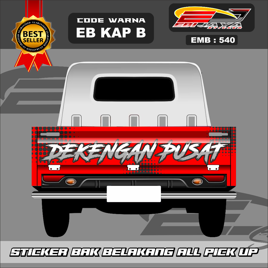 Jual STIKER DECAL MOBIL PICK UP BAK BELAKANG FREE CUSTOM TULISAN-STIKER ...