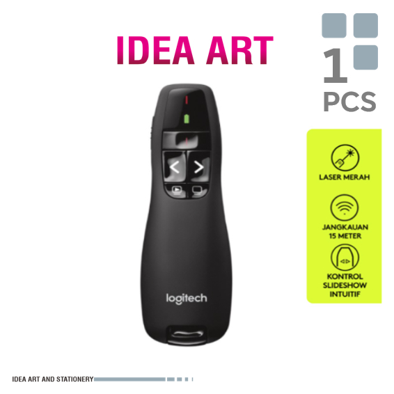 Jual Logitech R400 Remote Pointer Presentasi Wireless Laser Merah ...