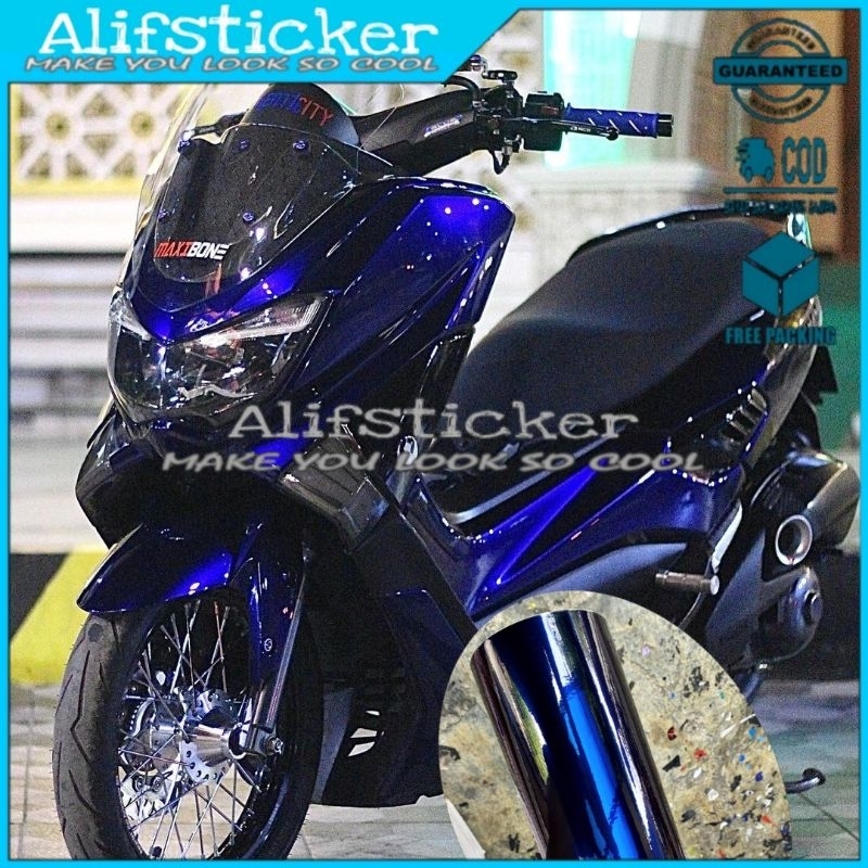 Jual Stiker Skotlet Moonlight Blue Hitam Lembayung Biru Scotlite Motor ...