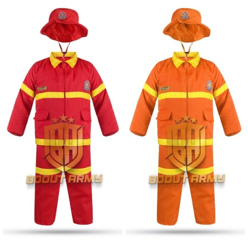 Jual SERAGAM BAJU PROFESI KOSTUM PEMADAM KEBAKARAN ANAK/KOSTUM KARNAVAL ...