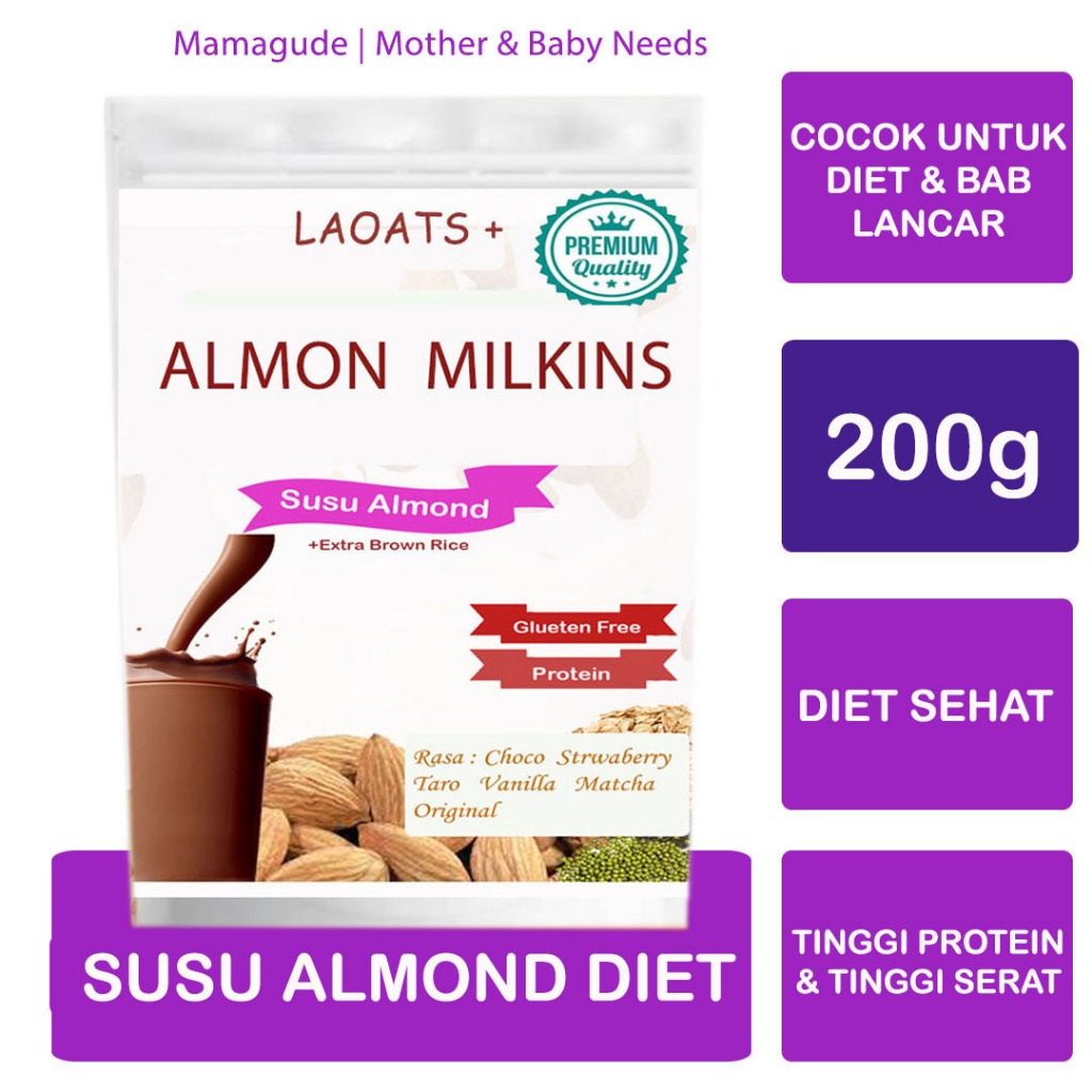 Jual Susu Almond Promil Laoats (200g) | Shopee Indonesia