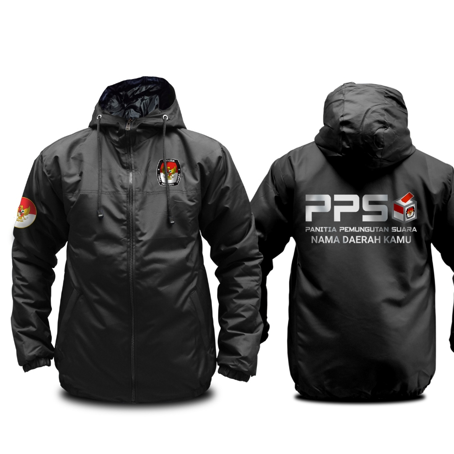 Jual Jaket Parasut PPS Custom/ Jaket Simple Elegan Semi WF | Shopee ...