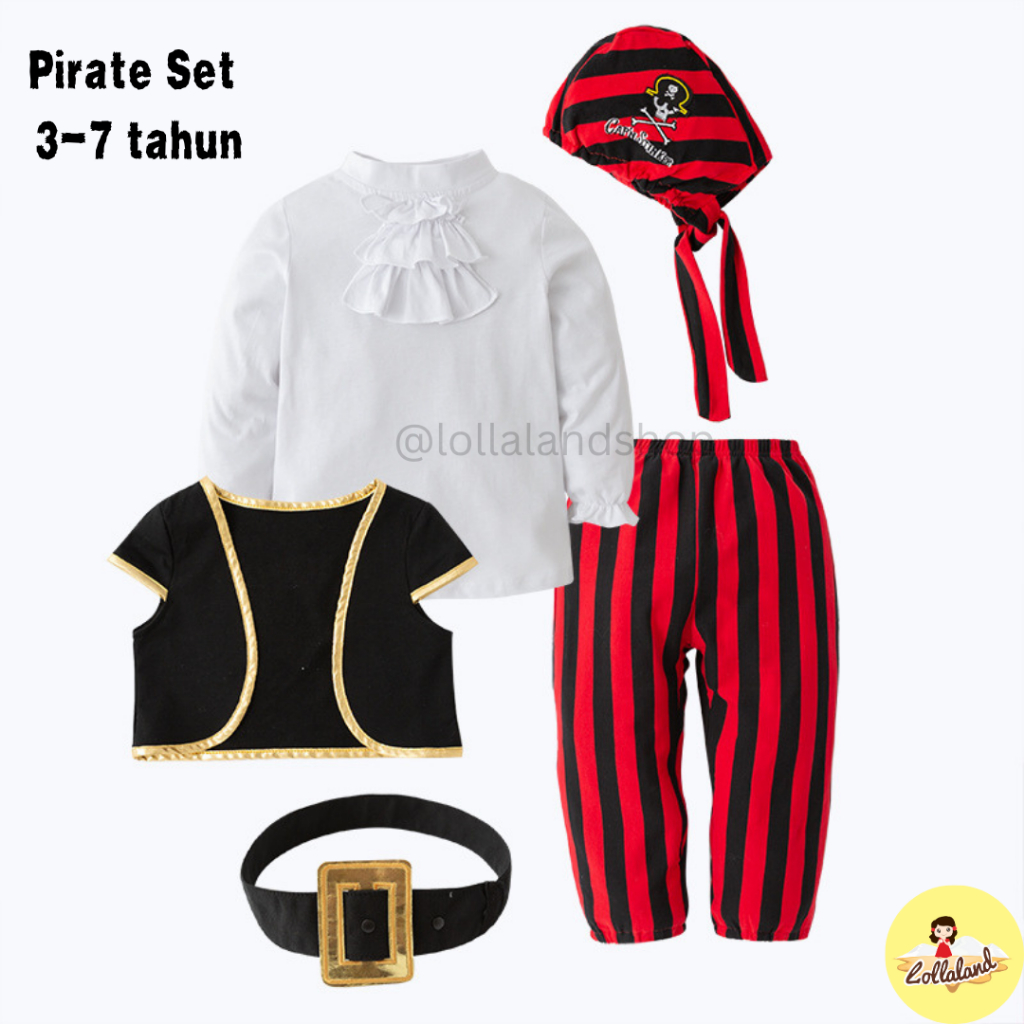 Jual Kostum Pirate Costume Baju Bajak Laut | Shopee Indonesia