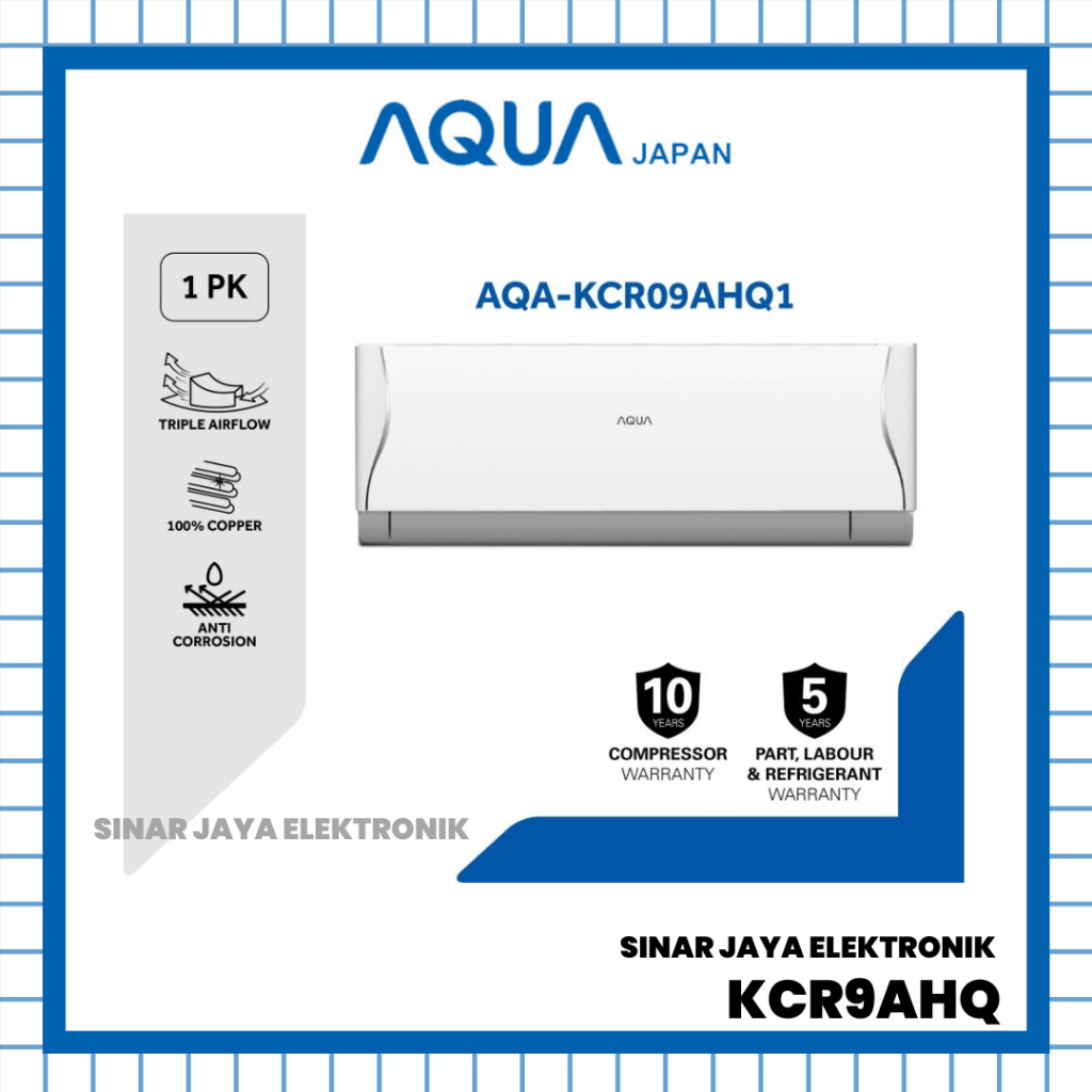 Jual AC SPLIT AQUA 1 PK AQA-KCR9AHQ STANDAR (HANYA UNIT ) | Shopee ...