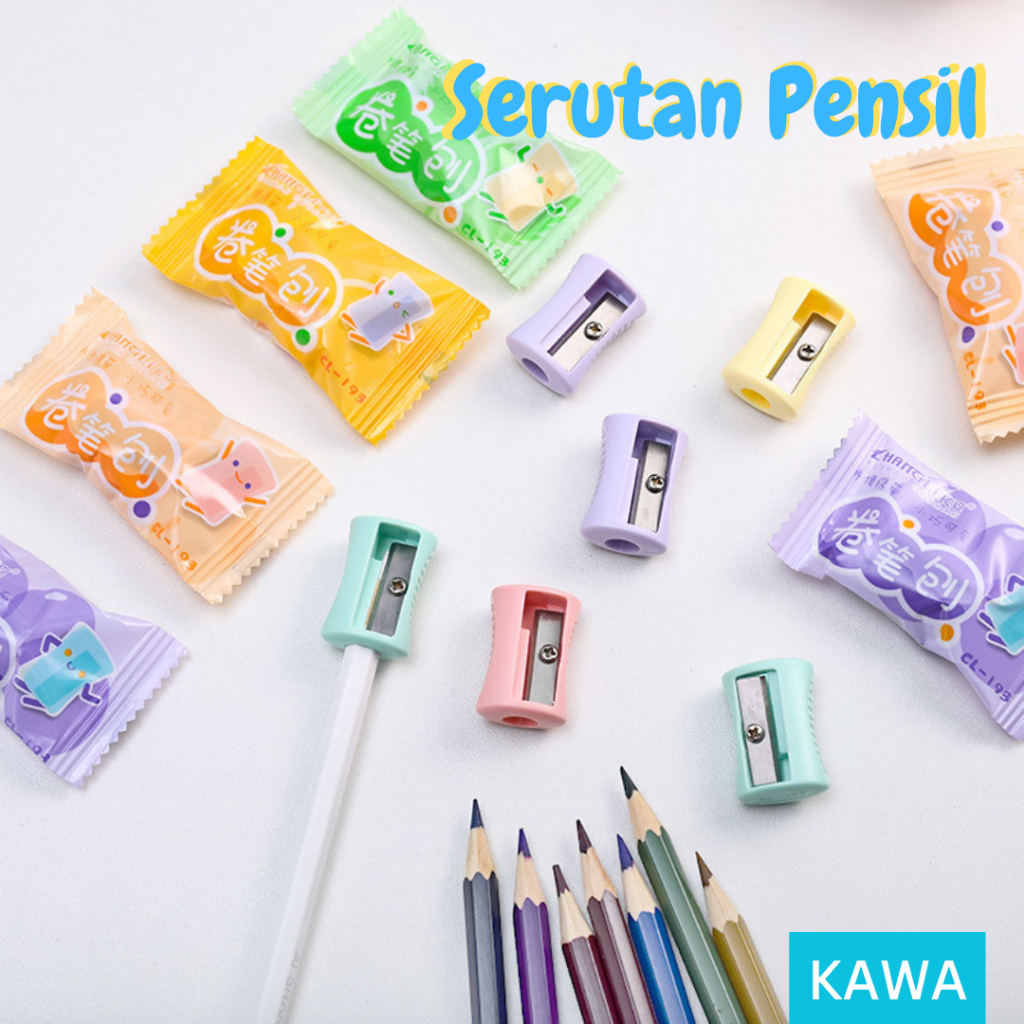 Jual KAWA Rautan Serutan Pensil Lucu Mini Kemasan Permen Candy ...