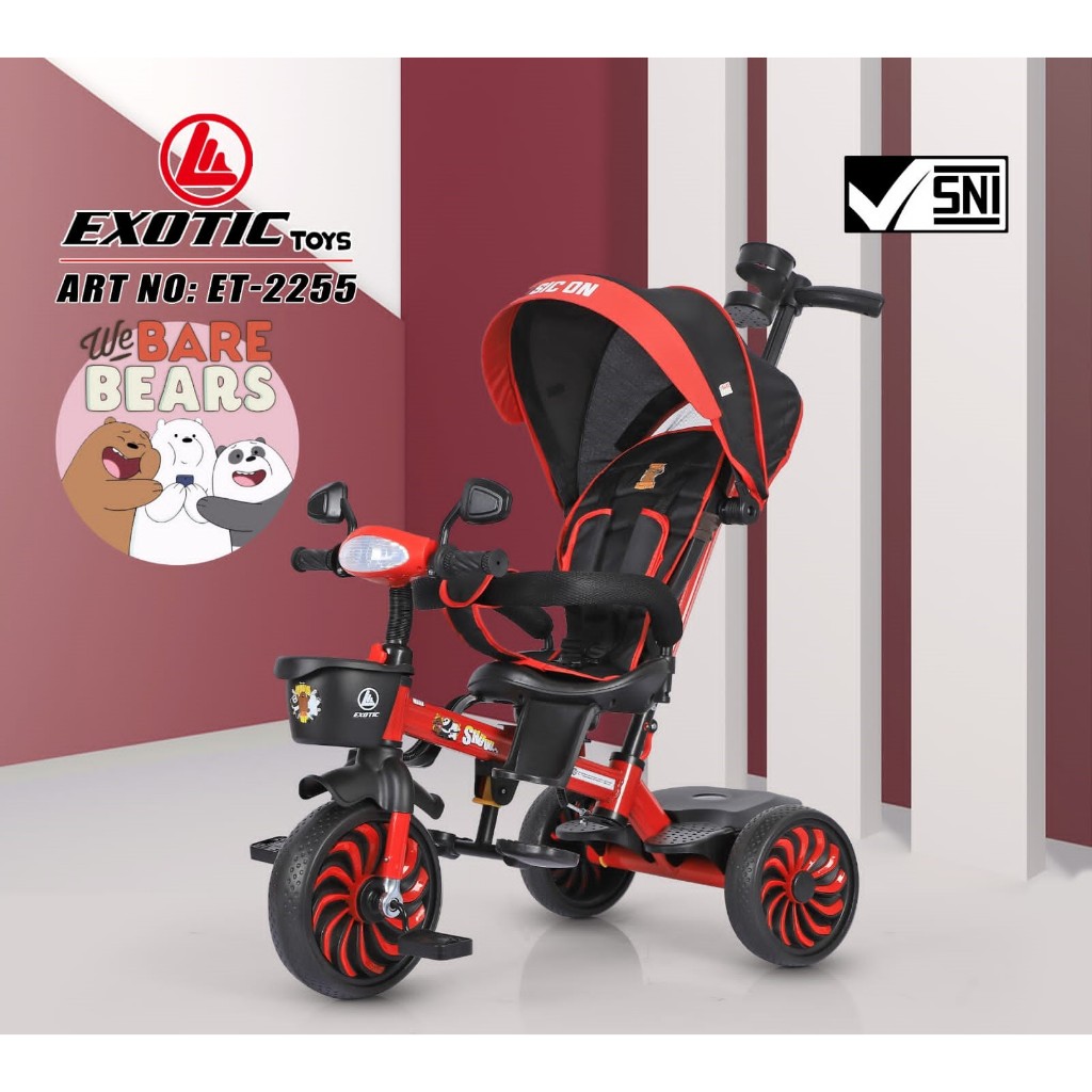 Jual Sepeda Roda Tiga Exotic ET2255 Musik n Lampu | Shopee Indonesia