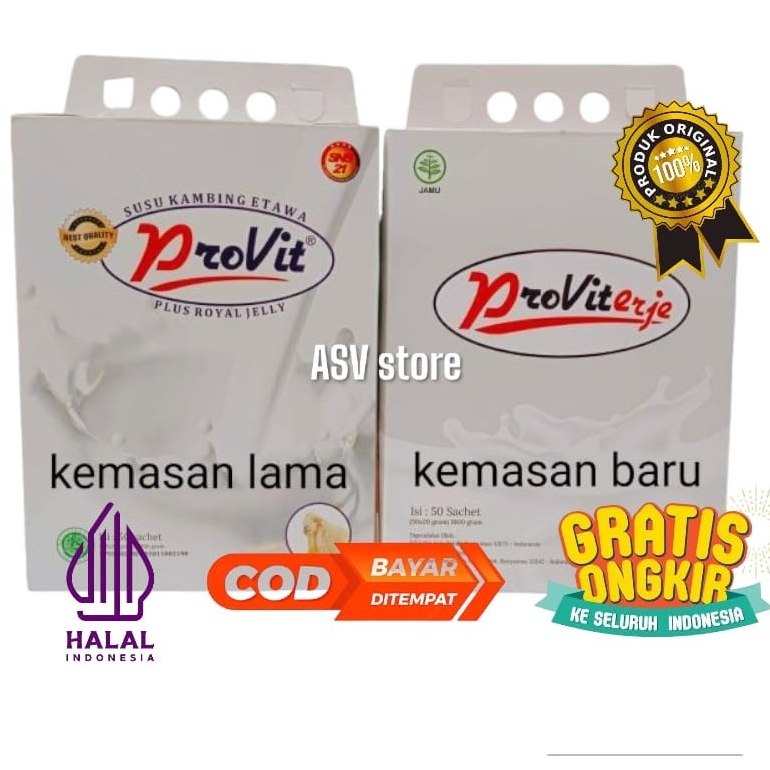 Jual Susu kambing etawa provit plus royal jelly 50 sachet | Shopee ...