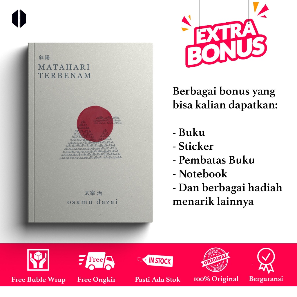 Jual Matahari Terbenam - Osamu Dazai - The Setting Sun - New Cover | Shopee Indonesia