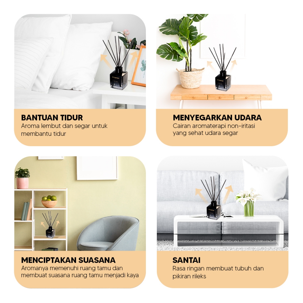 Jual SCENTSY Reed Diffuser KOPI Pengharum Ruangan Aromaterapi Mewah ...