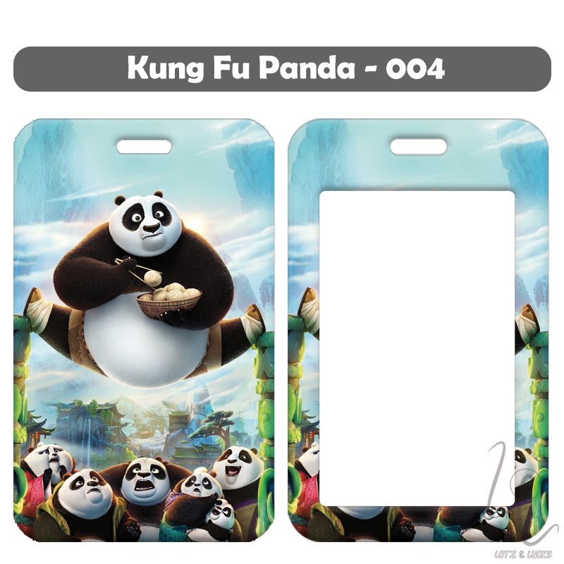 Jual (N009) Nametag Kung Fu Panda Tanpa Tali / Card Holder Panda / ID ...