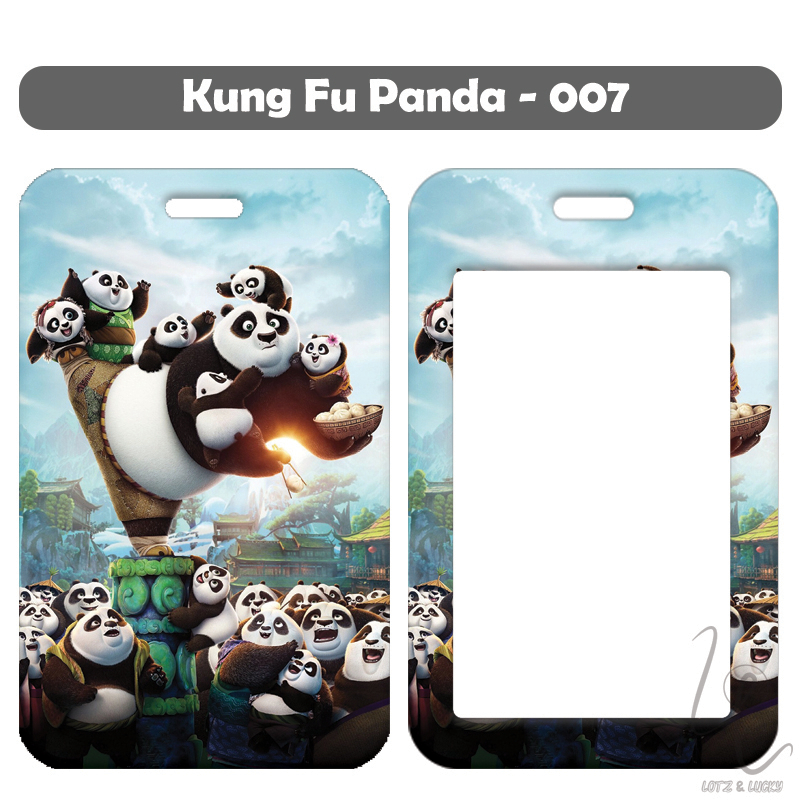 Jual (N009) Nametag Kung Fu Panda Tanpa Tali / Card Holder Panda / ID ...