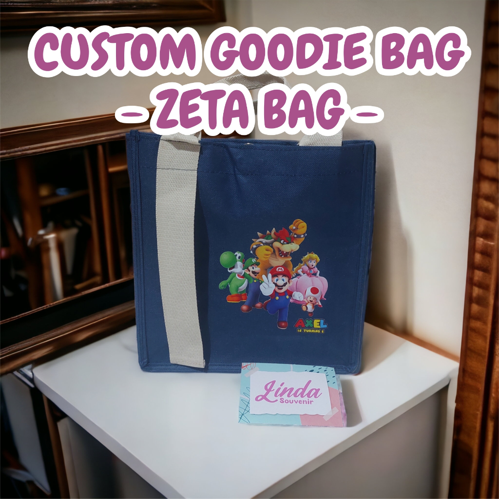 Jual ZETA BAG / TAS MJ TEGAK DTF GOODIE BAG ULTAH CUSTOM | Shopee Indonesia