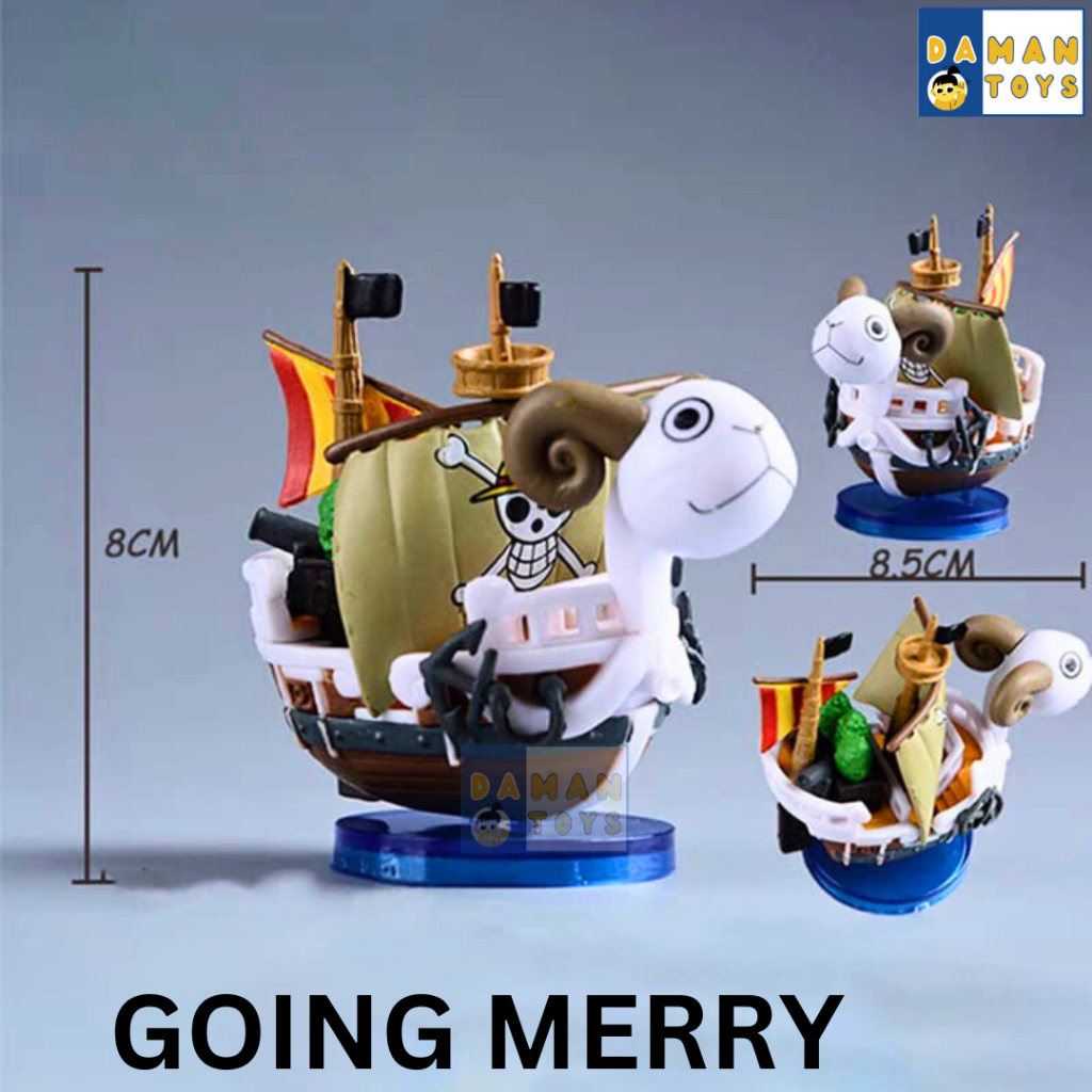 Jual Miniatur Kapal One Piece Going Merry Thousand Sunny Figure Ship ...