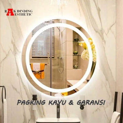 Jual Cermin Led Gantung Kamar Mandi Tempel Dinding Wastafel Aesthetic ...