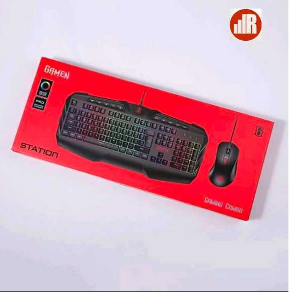 Jual Keyboard PC GAMEN Station Professional Gaming + Mouse Combo 3200 ...