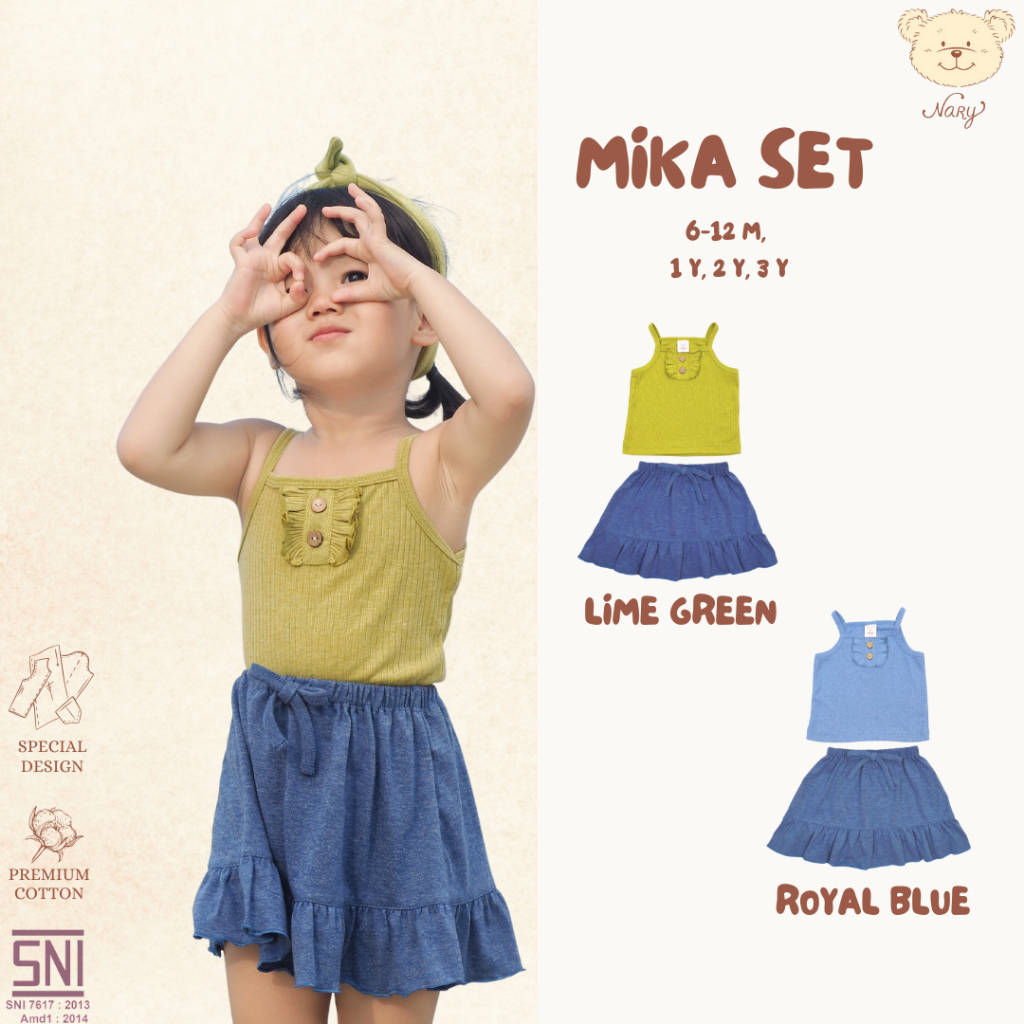 Jual NARY - MIKA SET - Setelan Anak Perempuan 6 bulan - 3 Tahun (1 Set) | Shopee Indonesia