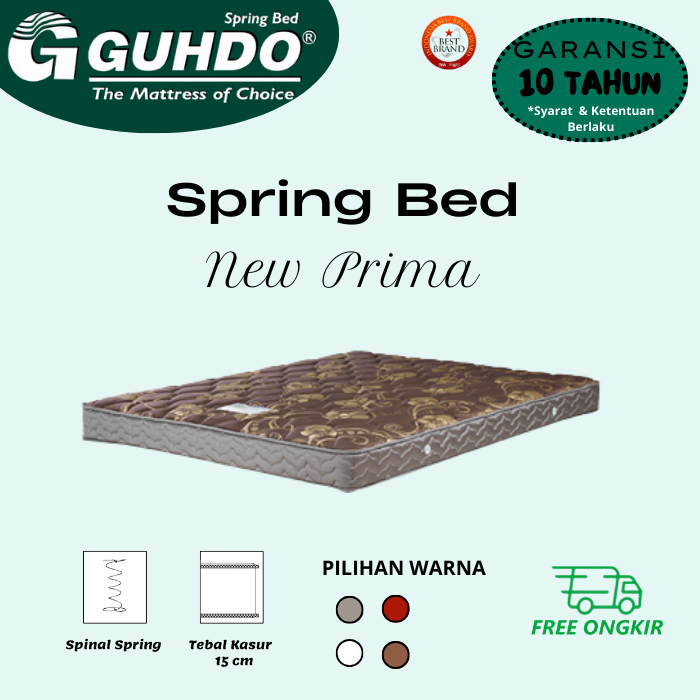 Jual GUHDO Kasur New Prima Spring Bed tebal 15 cm | Shopee Indonesia