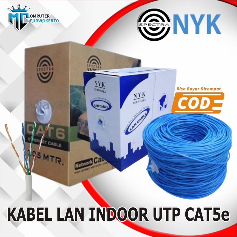 Jual kabel lan 1BOX 305METER spectra cat5e Indoor | Shopee Indonesia