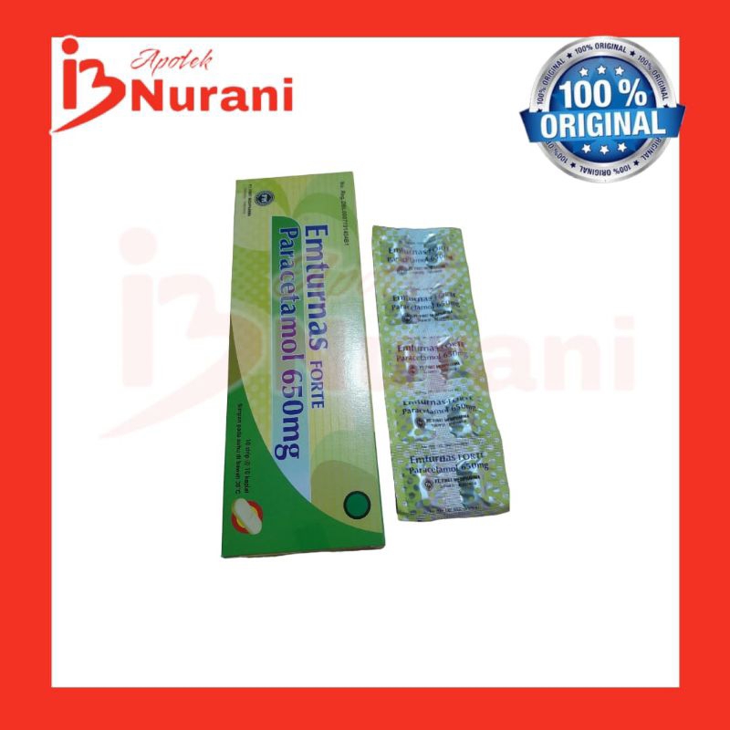 Jual EMTURNAS FORTE TABLET PERBOK ISI 10 STP obat untuk demam dan nyeri ...