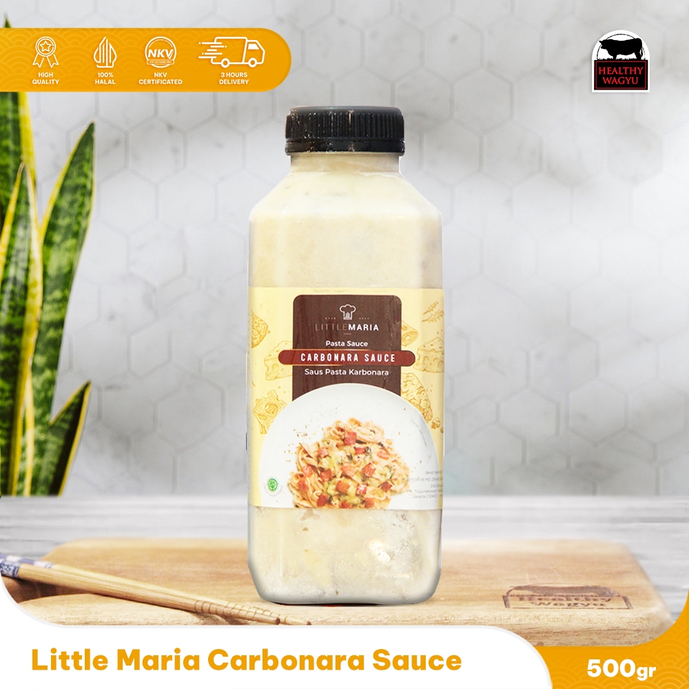 Jual Little Maria Carbonara Sauce Saus Carbonara Halal 500gr Healthy ...