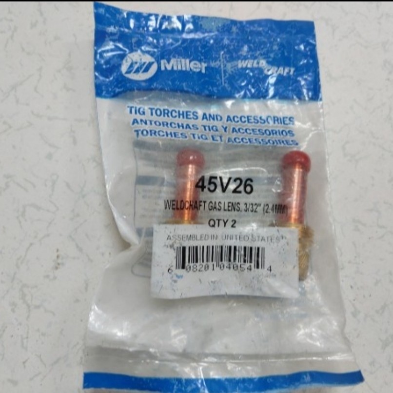 Jual gas lens WELDCRAFT USA 45V26 2,4mm | Shopee Indonesia