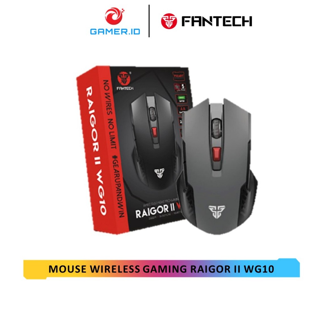 Jual FANTECH MOUSE WIRELESS GAMING RAIGOR II WG10 - BLACK/WHITE/RED ...
