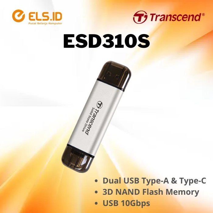 Jual Transcend ESD310S Type C Portable SSD White - 1TB | Shopee Indonesia