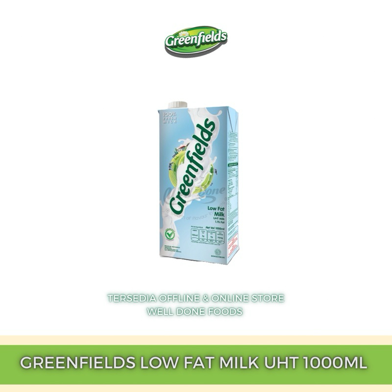 Jual Greenfields UHT Low Fat Milk 1000ml | Shopee Indonesia