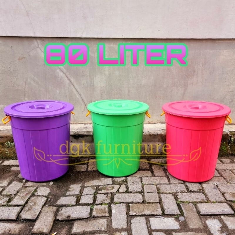 Jual Tong Gentong Ember Bertutup Tutup Air Mandi Sampah Outdoor BESAR ...