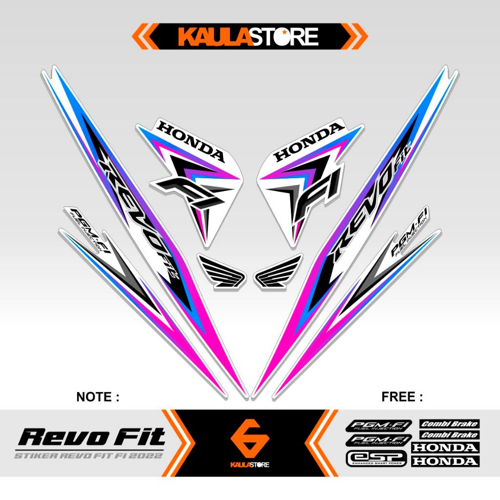 Jual STIKER STRIPING HONDA REVO FIT FI/STIKER BODY MOTOR/STIKER VARIASI ...