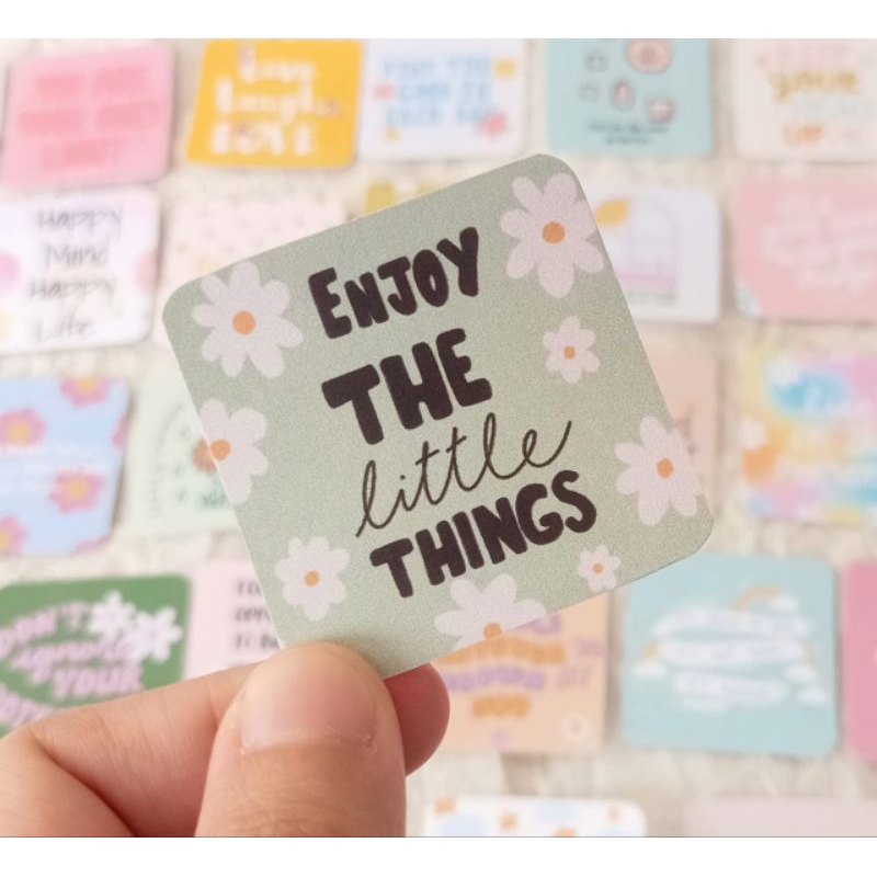 Jual QUOTE CARD STICKER QUOTE 50 PCS MINI QUOTE CARD & STICKER QUOTE ...