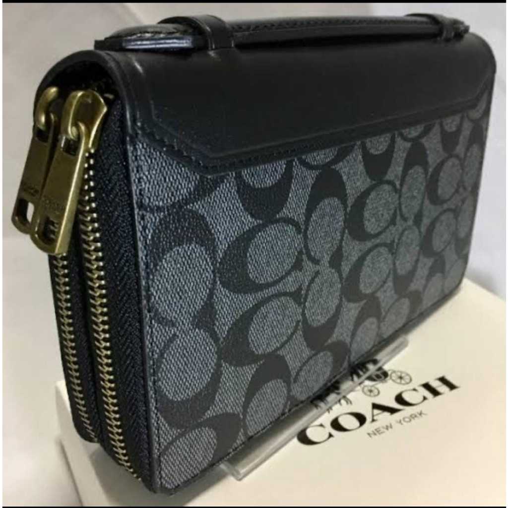 Jual Dompet Wallet Organizer Double Zip in Signature Black (93240 ...