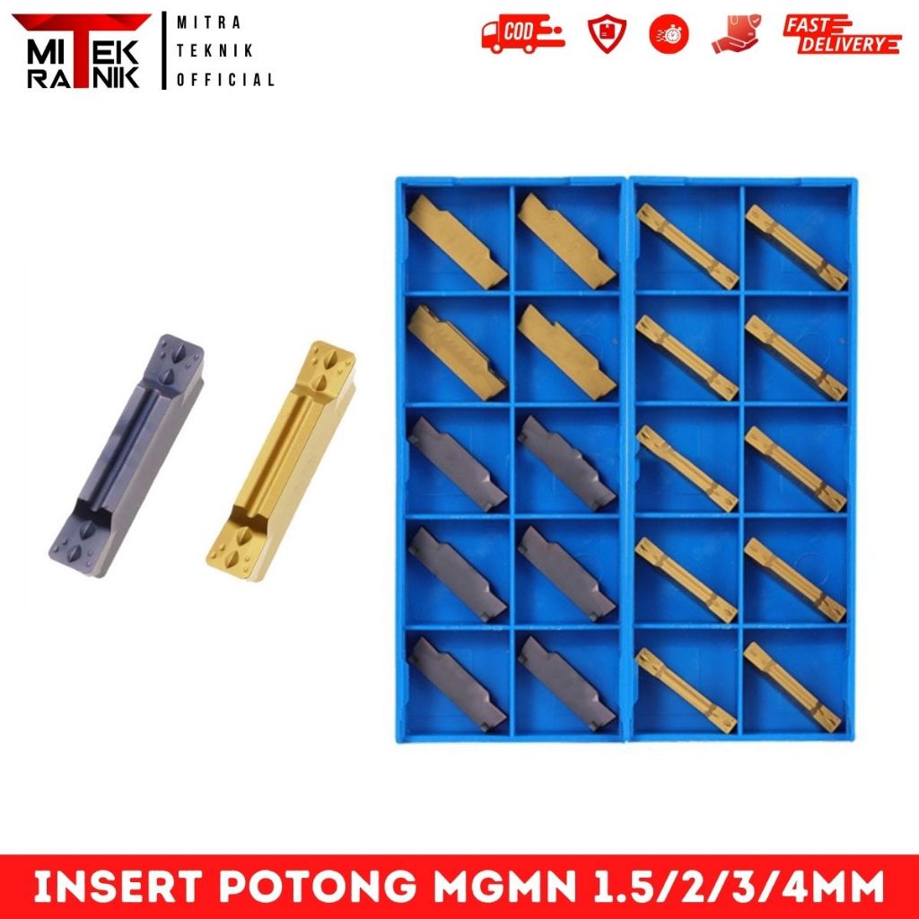 Jual Insert Bubut Potong 1.5mm 2mm 2.5mm 3mm 4mm Tipe MGMN Untuk Holder ...