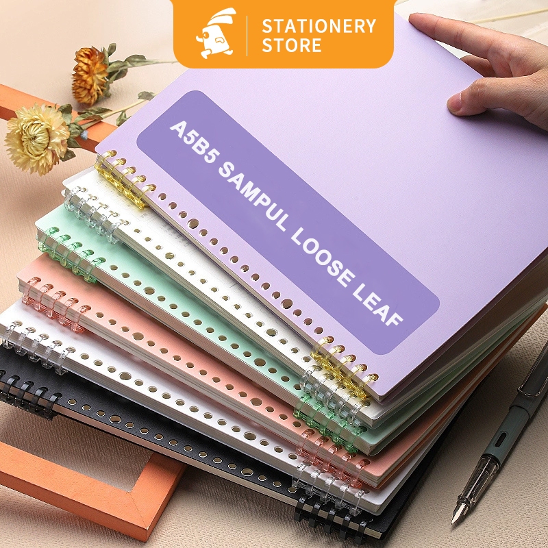Jual isi Binder A5 B5 Cover Sampul Loose Leaf DIY Bahan Mika Tebal ...
