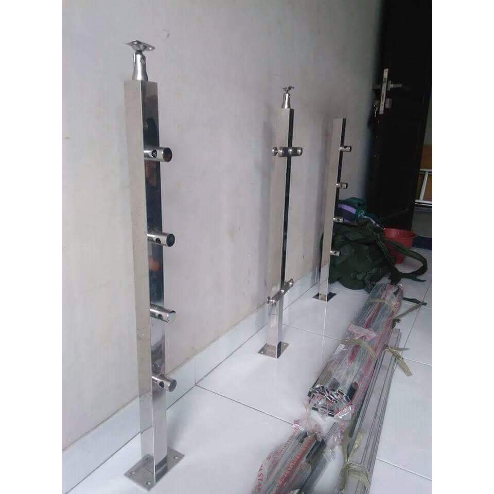 Jual TIANG RAILING TANGGA MINIMALIS KACA | Shopee Indonesia