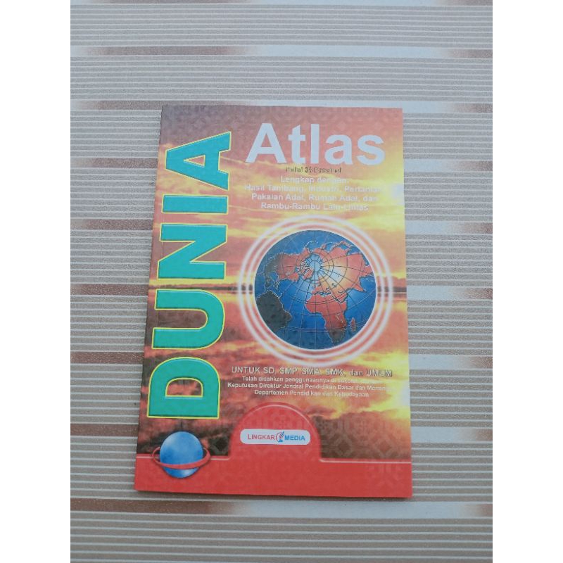 Jual BUKU ATLAS INDONESIA DAN DUNIA Untuk SD SMP SMA Dan Umum UKURAN ...