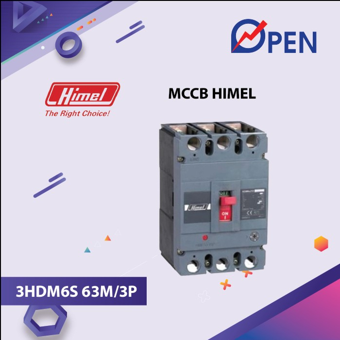 Jual MCCB HIMEL HDM6s-63M/3P 50A, 50kA HIMEL | Shopee Indonesia
