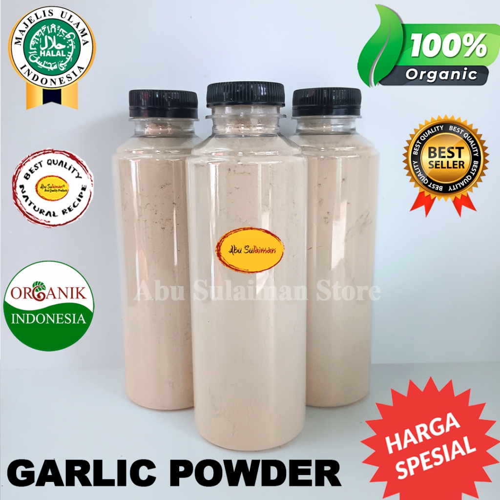 Jual Baru! Garlic Powder Kemasan Botol / Organik Garlic Powder Bottle ...