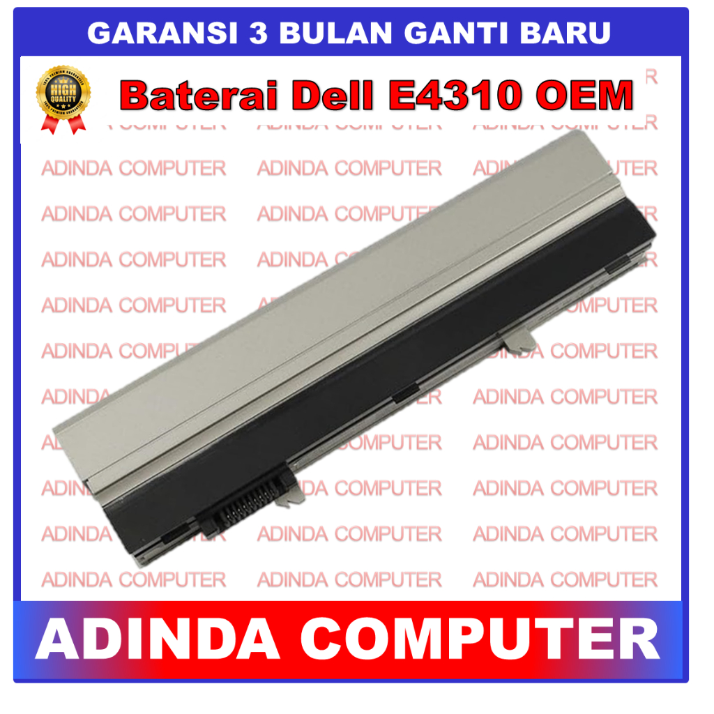 Jual Baterai Laptop Dell Latitude E4310 E4300 E6500 E8400 series Silver | Shopee Indonesia