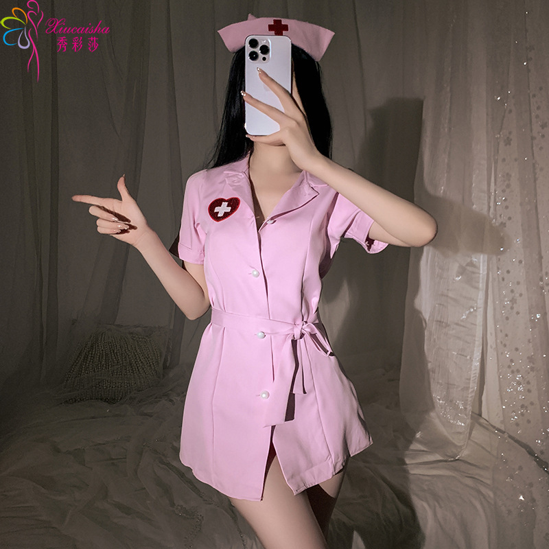 Jual Sexy Lingerie Cosplay Nurse Kostum Suster Perawat Jepang Seksi