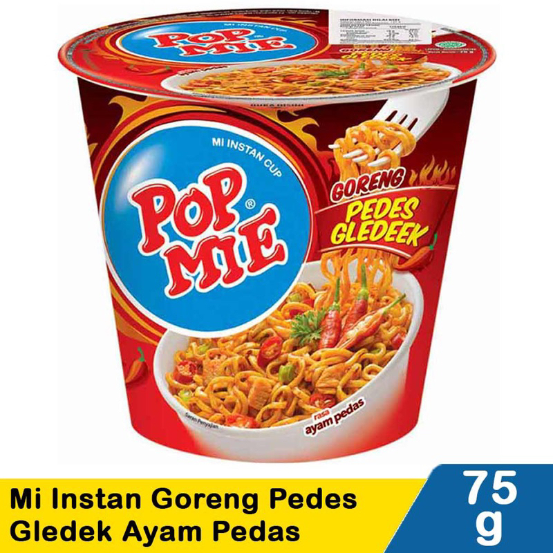 Jual POP MIE GORENG PEDES GLEDEK | Shopee Indonesia
