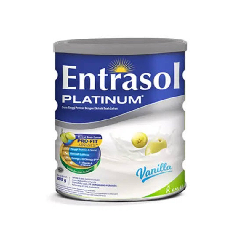 Jual Entrasol Platinum 800g rasa vanila | Shopee Indonesia