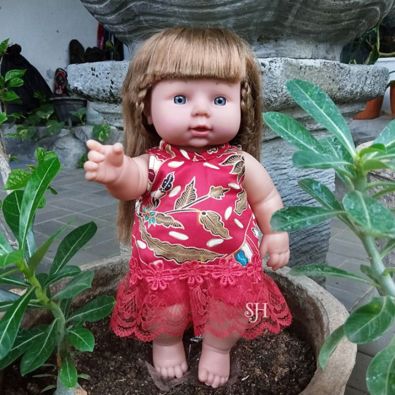 Jual Pakaian boneka 12 inci, dress merah untuk dolls 12 inci (P ...