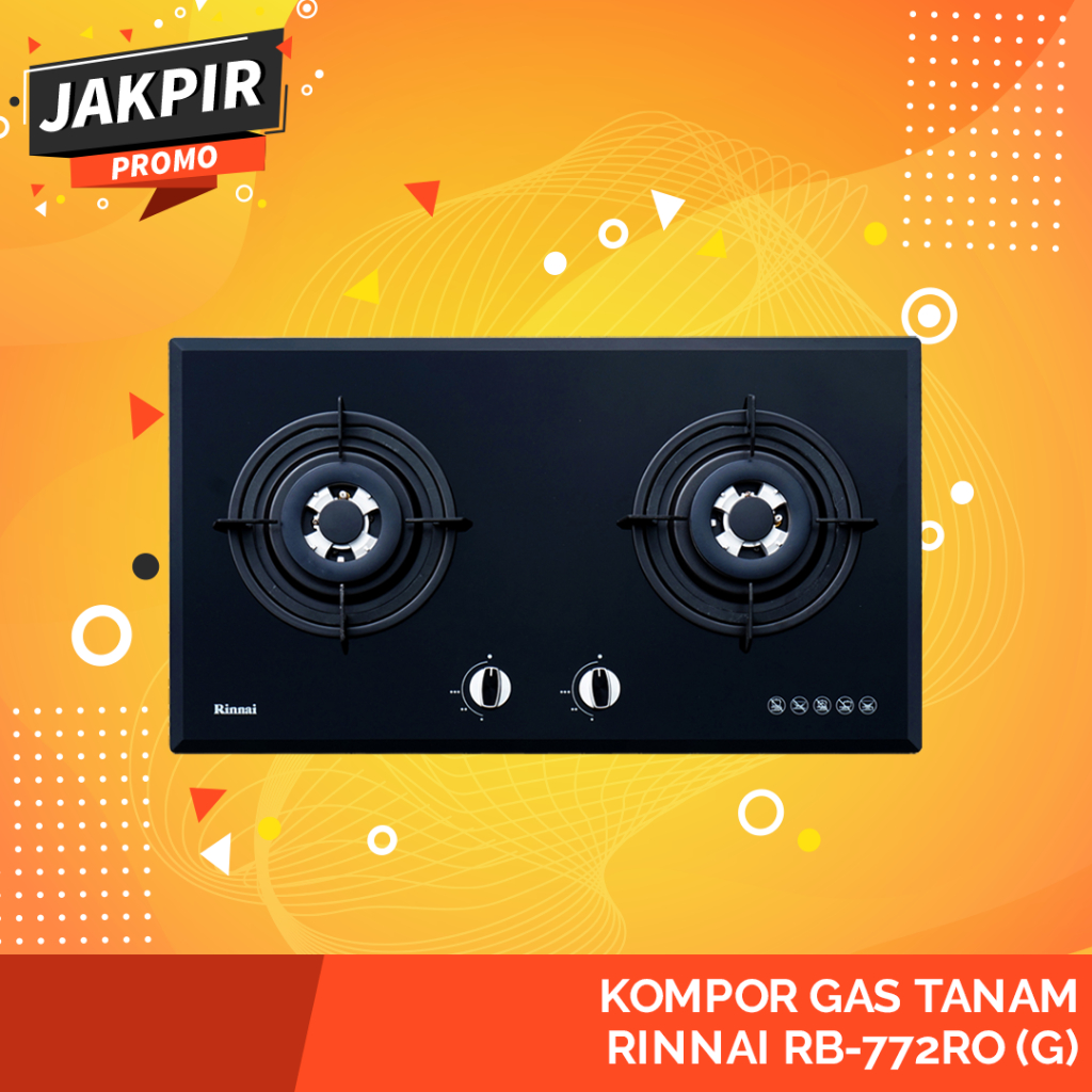 Jual Built-in Gas Hob Kompor Gas Tanam Rinnai RB-772RO (G) / RB-772 RO (G) | Shopee Indonesia