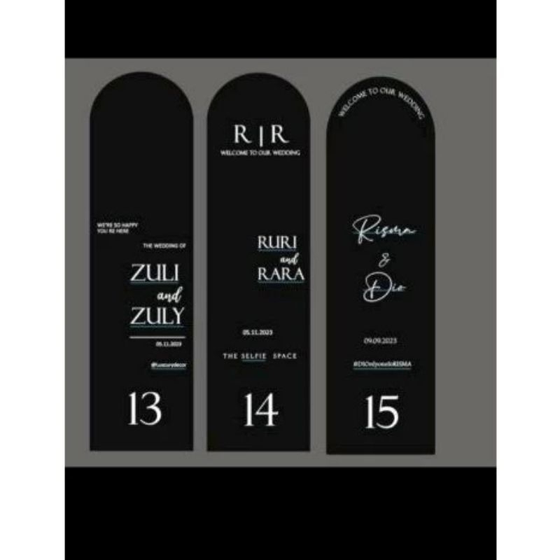 Jual Stiker Sign Wedding Mirror Stiker Akrilik Stiker Kaca Wedding ...