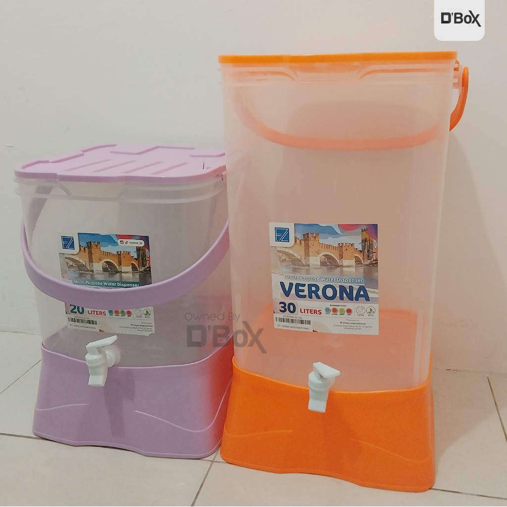 Jual D'BOX Dispenser Air Verona 30 Liter BPA FREE Kotak Penyimpanan ...