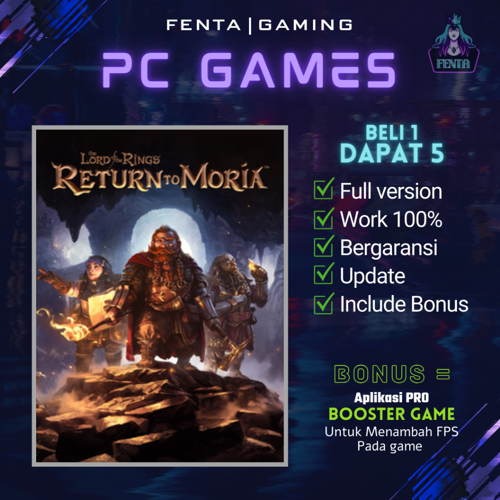 Jual THE LORD OF THE RINGS RETURN TO MORIA - GAME PC - GAME LAPTOP ...