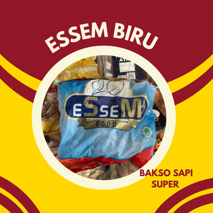 Jual ESSEM BAKSO BIRU (DAGING KOMBINASI SAPI DAN AYAM) 700 Gr | Shopee ...
